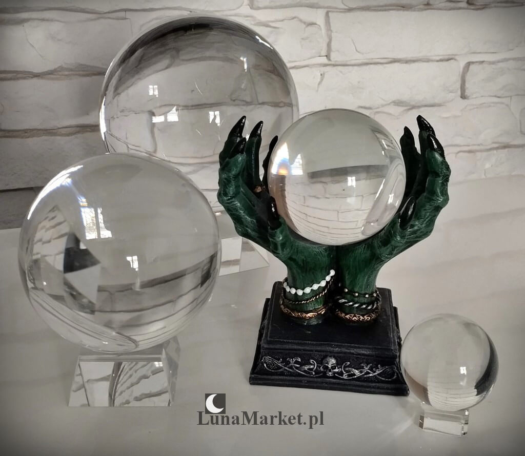 Magiczna Szklana Kula z podstawką, średnica 7.5 cm